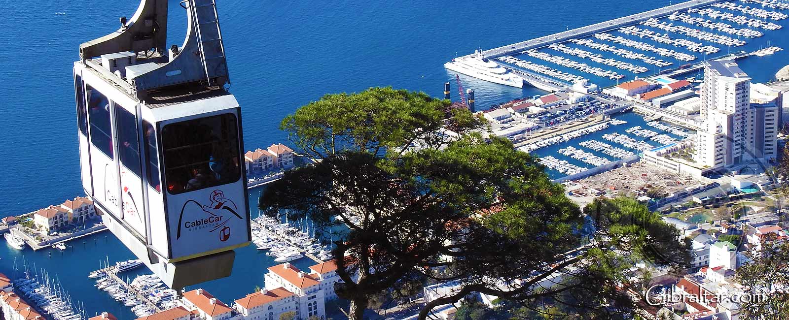 El Teleférico de Gibraltar en Gibraltar